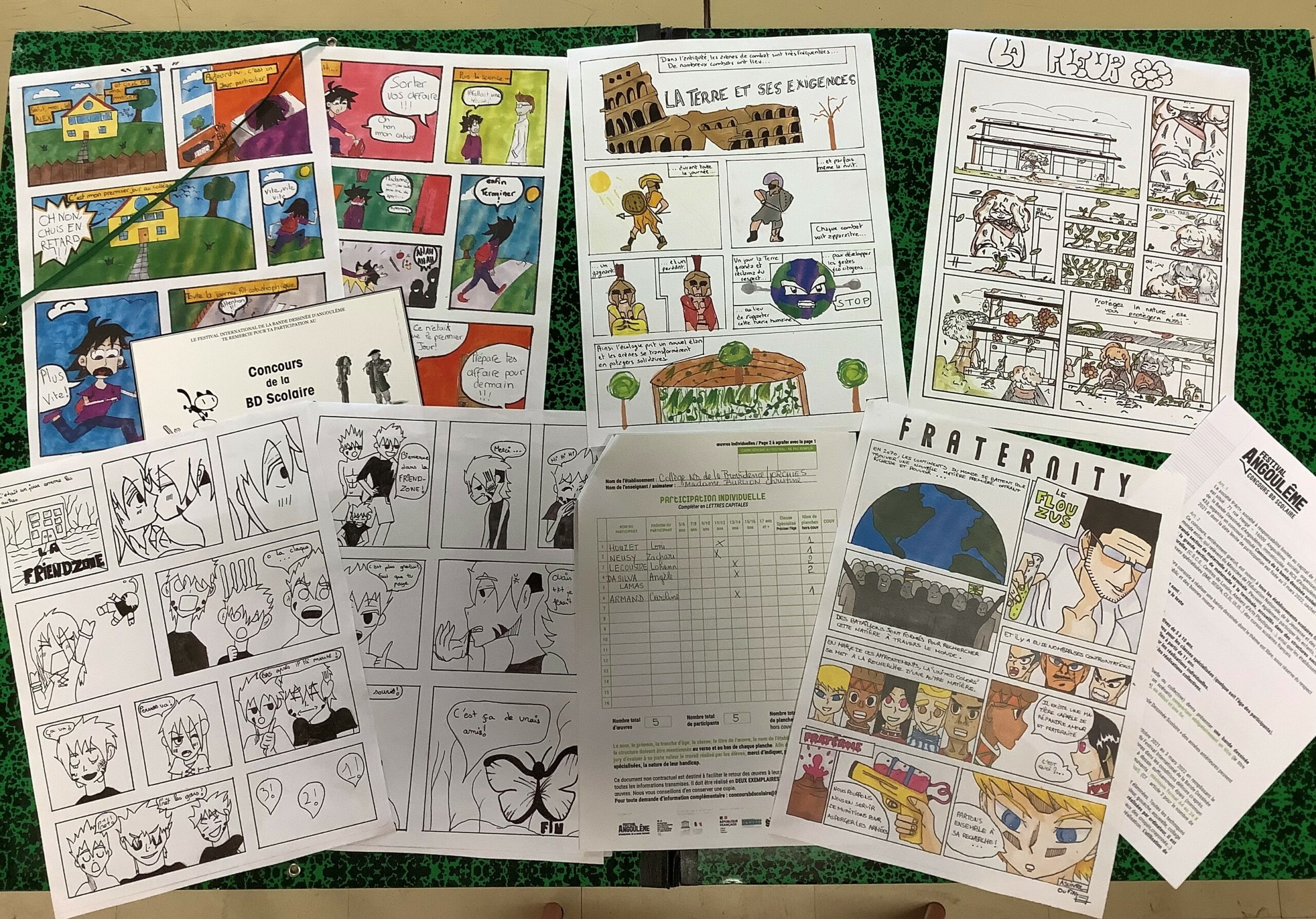Concours de la BD scolaire d’Angoulême – Collège