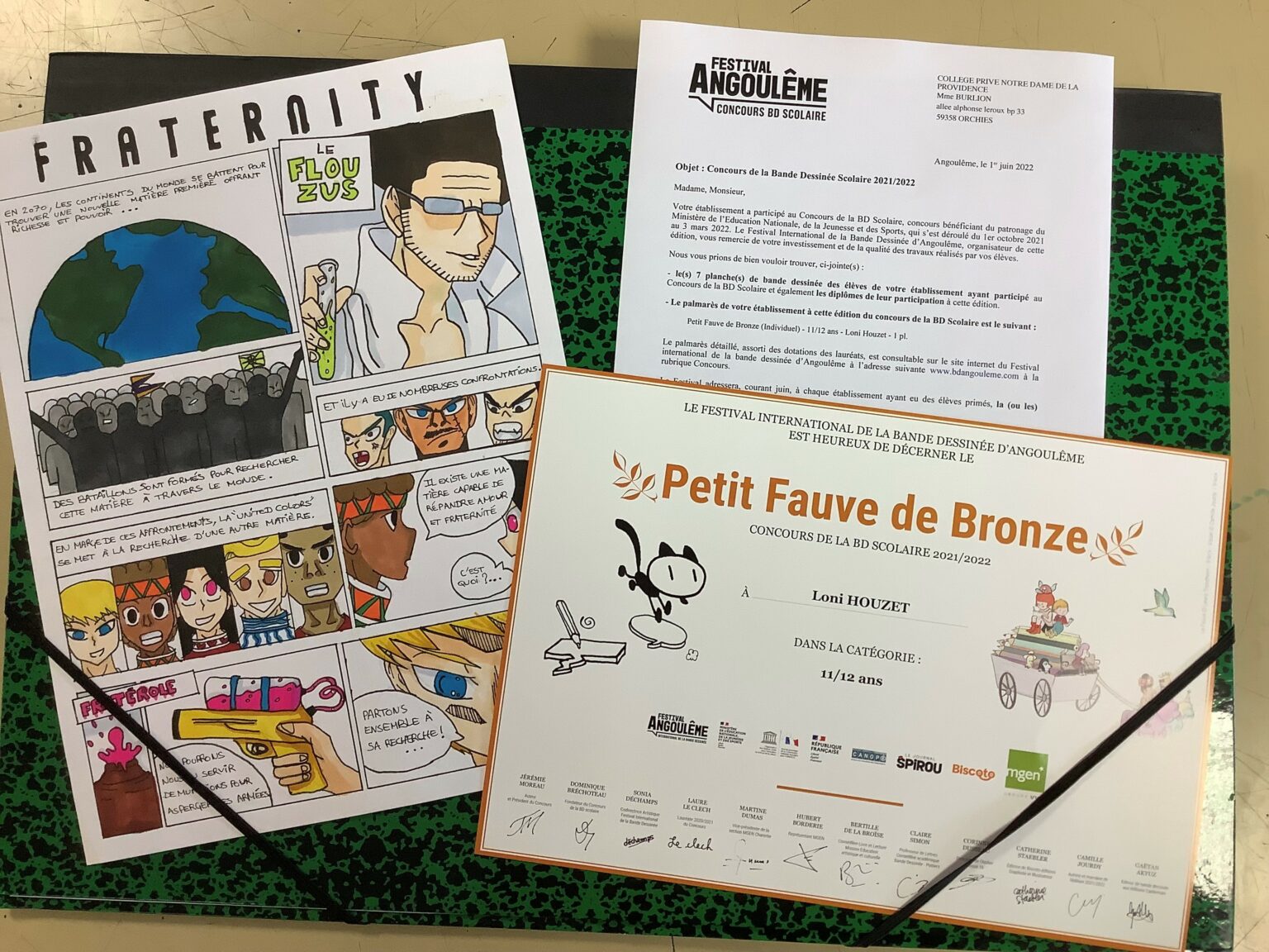 Concours BD scolaire – Collège